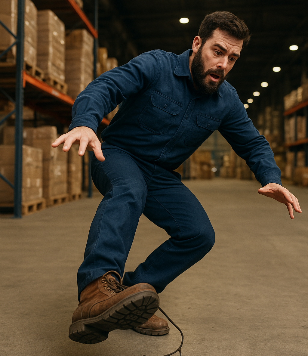 How Lock Laces Helps Prevent Slips & Falls in the Workplace